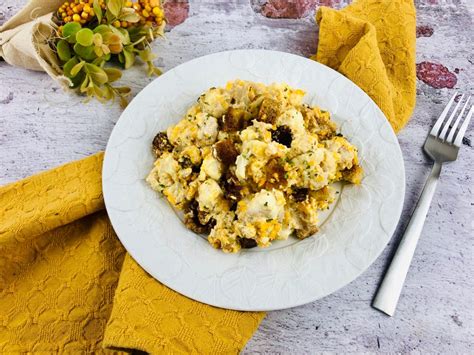 Cauliflower Stuffing Casserole Made In A Pinch