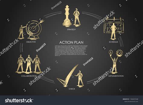 Collaboration And Action Plan Over 876 Royalty Free Licensable Stock