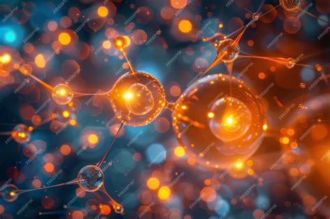 Premium Photo Abstract Molecule Structure Research In Molecular Chemistry