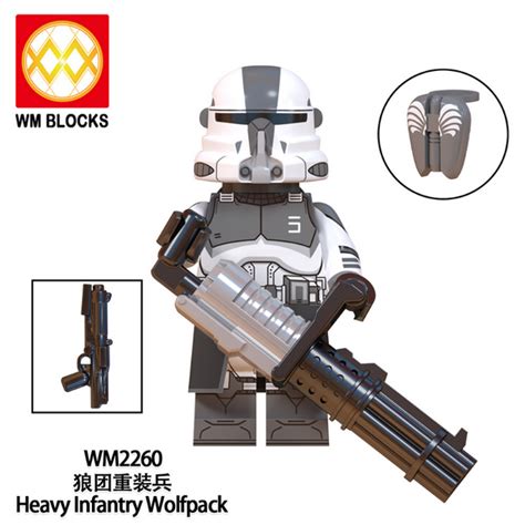Wm6128 Tv Movie Series Clone Trooper Wolf Pack Minifigures Joy Bricks