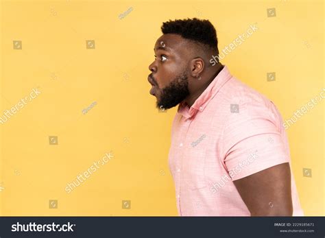 Shocked Man Side View
