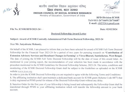 Satyabrata Mohanty On Linkedin Latepost Grateful Icssr Doctoralfellowship Research