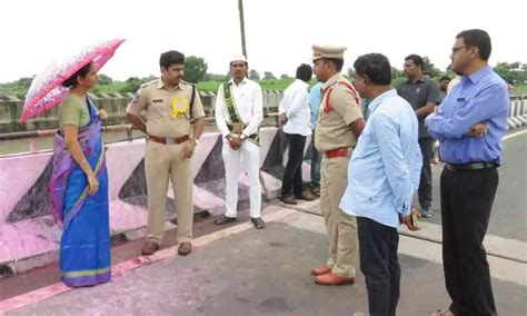 Collector Divya Devarajan Inspects Immersion Venue In Adilabad