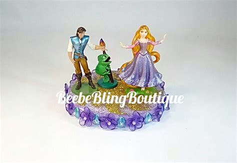 Disney Tangled Cake Topper Repunzel Flynn Rider And Pacal A Etsy