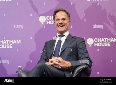 Nato Secretary General Mark Rutte Giving A Speech At Chatham House