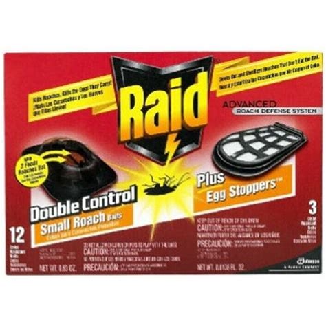 Raid Roach Killer 12 Baits Plus 3 Egg Stoppers Double Control Kills The