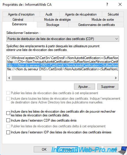 Publish Crls Accessible Via The Web On An Authority On Windows