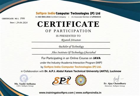 Riyansh Srivastav On Linkedin Webtech Softpro Webdevelopment Javacourse Aktu
