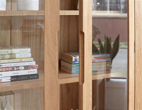 Humbie Solid Oak Large Display Bookcase Cabinet