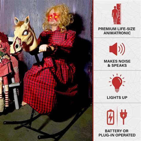 Haunted Hill Farm 3 Ft Freestanding Talking Lighted Life Size