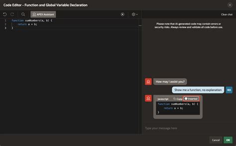 Coding With The Ai Powered Apex Assistant On Oracle Apex Apex