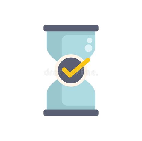 Hourglass Showing Time Passing With Check Mark Symbolising Completion