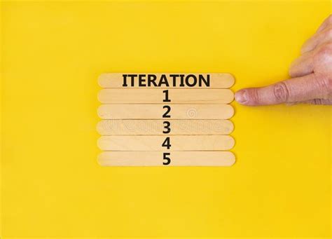 Time To Iteration 1 Symbol Concept Word Iteration 1 2 3 4 5 On Wooden