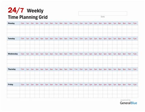 Weekly Calendar Templates