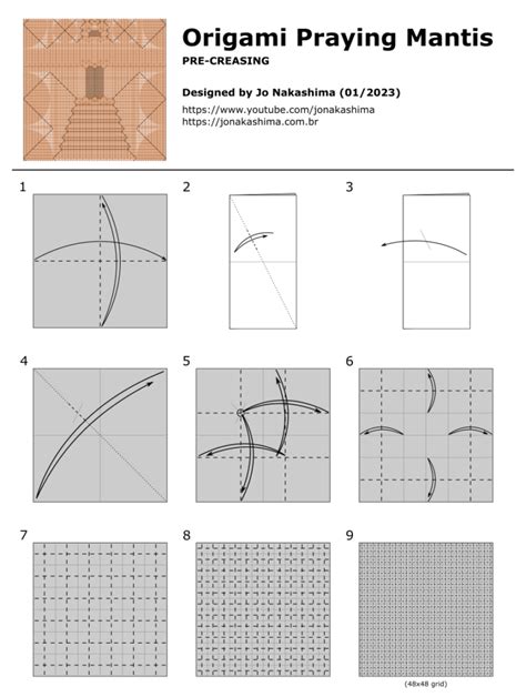 Origami Praying Mantis Jo Nakashima