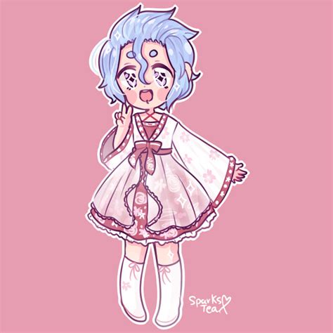 Semi Chibi Commission For Youngandwright By Sparkstea On Deviantart