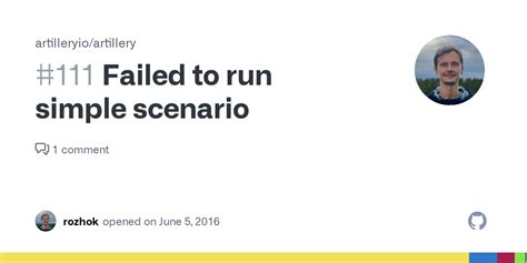 Failed To Run Simple Scenario Issue Artilleryio Artillery GitHub