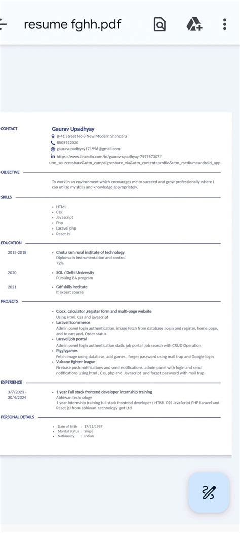 gaurav upadhyay on linkedin recruitment for post of full stack