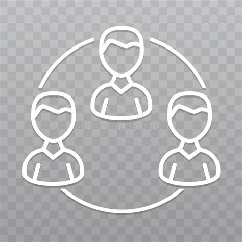 Thin Line Collaboration Business People Icon Meeting Icon On