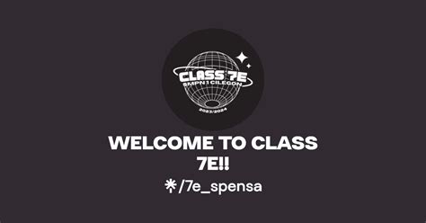 Welcome To Class 7e Tiktok Linktree