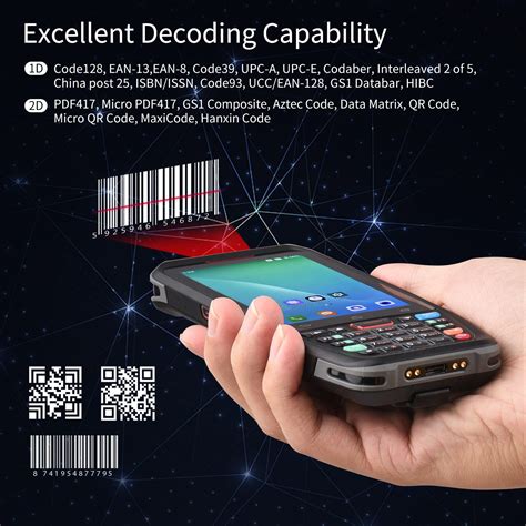 Buy Handheld Pos Android 10 0 Pda Terminal 1d 2d Qr Barcode Scanner Support 2 3 4g Wifi Bt