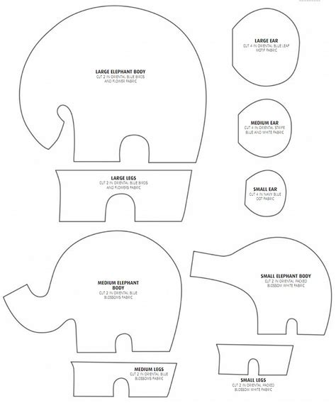 Elephant Sewing Pattern