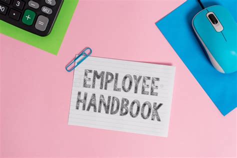 Conceptual Hand Writing Showing Employee Handbook Business Photo Showcasing Document That