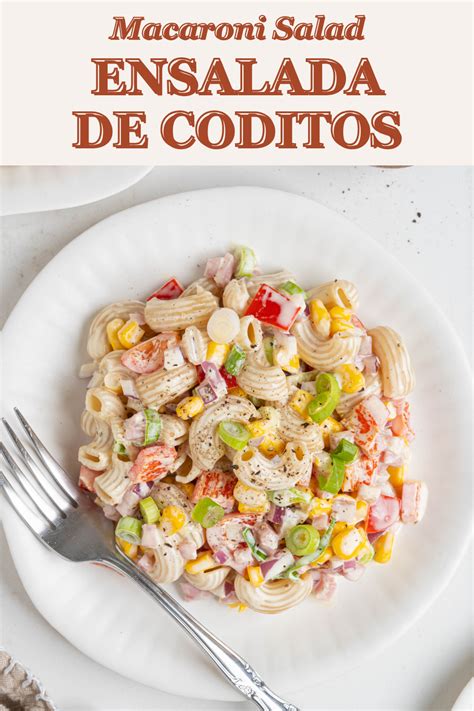 Ensalada De Coditos Puerto Rican Macaroni Salad Salimas Kitchen