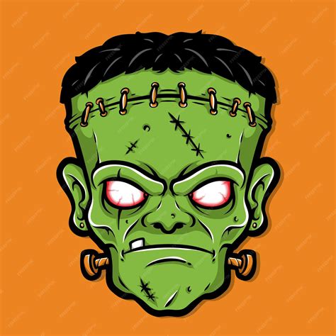 Frankenstein Face Cartoon