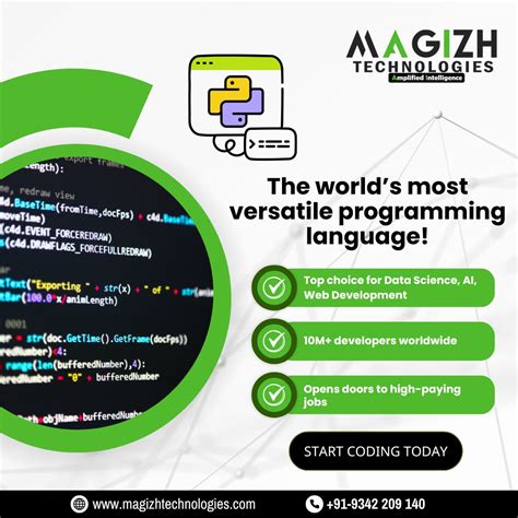 Magizh Technologies On Linkedin Pythontraining Learnpython Pythonforbeginners Ai Datascience