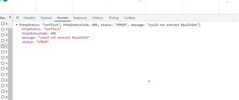 Data Visualization Error Could Not Extract ResultSet Support Assistance Technique DHIS
