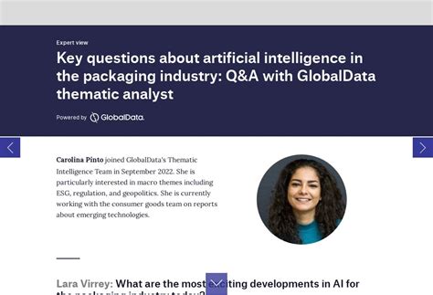 Qanda With Globaldata Thematic Analyst Inside Packaging Issue 70