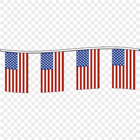 American Flag Banner Clipart