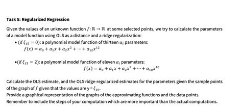 Task Regularized RegressionGiven The Values Of An Chegg