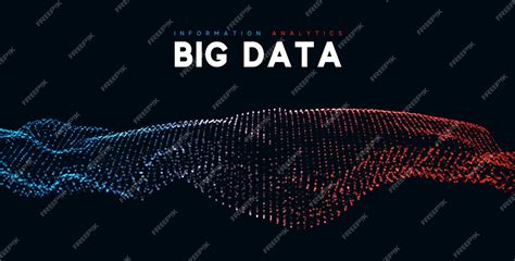 Premium Vector Big Data Visualization Information Wave Technology