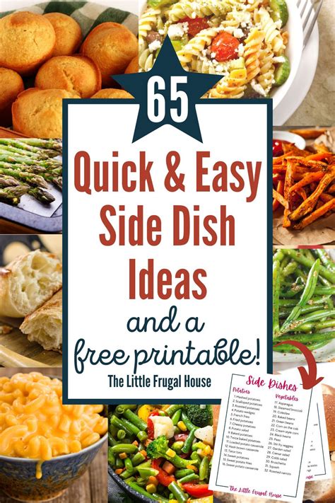Free Side Dish Ideas Printable List 65 Quick Easy Side Dishes Artofit