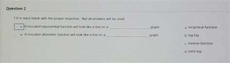 Solved Question 2 Fill In Each Blank With The Proper