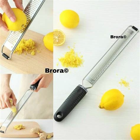 Stainless Steel Lemon Zester Grater Cheese Grater Zester Tool For Parmesan Citrus Ginger