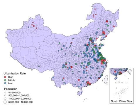 Map Of The Contributing Cancer Registries And Urbanization Rates In