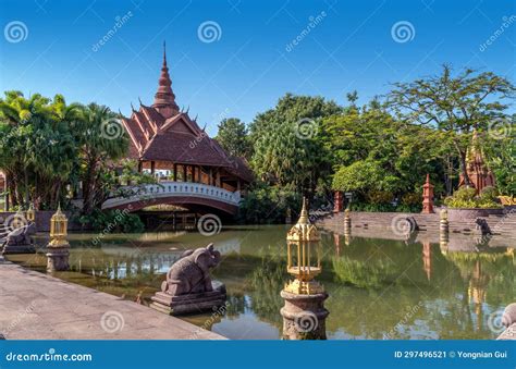 Dai Architecture In Xishuangbanna Stock Image Image Of China