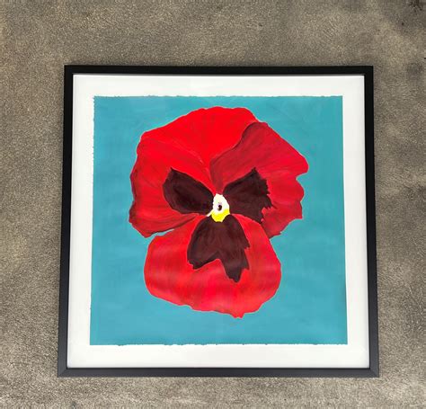 Red Pansey By Genevieve Allen Watson Kennedy