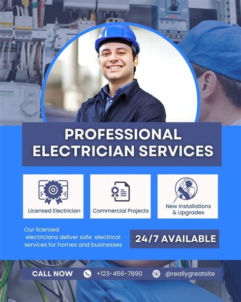 Free And Customizable Electrician Templates