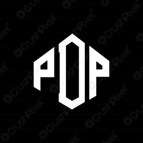 Pdp Letter Logo Design With Polygon Shape Pdp Polygon And Stock Vector 6040223 Crushpixel