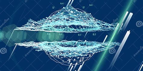 Big Data 3d Illustration Polygonal Sphere On Grid Data Analytics Algorithms Banner For Science
