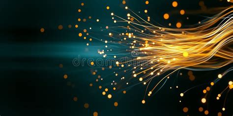 An Abstract Representation Of An Ai Network Simulating Brain Activity Features Glowing Data