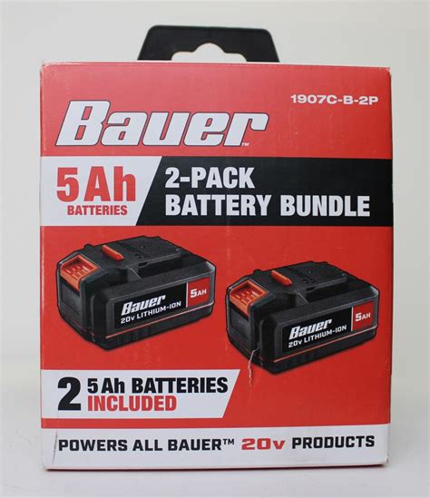 Bauer 20v 5 Ah Lithium Ion Battery Bundle 2 Pack Abc Pawn Coin And