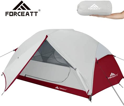 Forceatt Camping Tent 2 3 Person 2 Doors Ventilation Double Layer