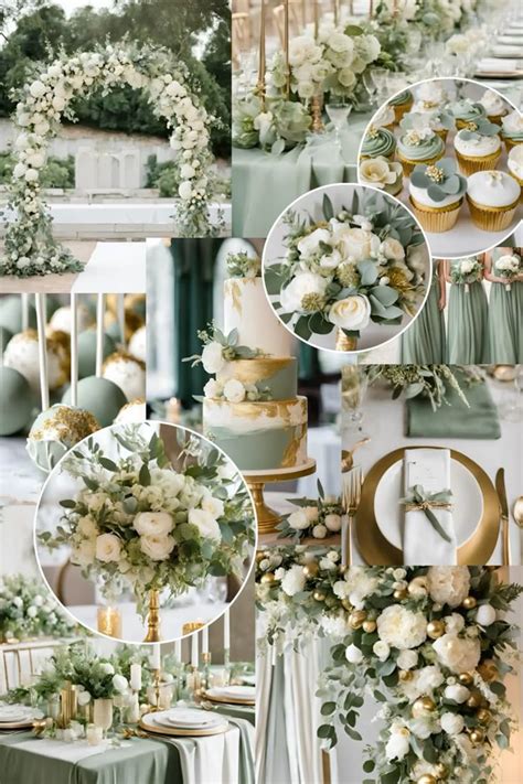 Sage Green And Gold Wedding Ideas Sage Green And Gold Wedding Theme Sage Green Wedding Theme