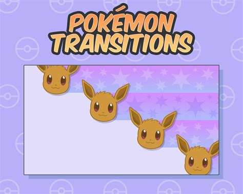 Twitch Stinger Transitions Pokémon Eevee Scene Transition Etsy