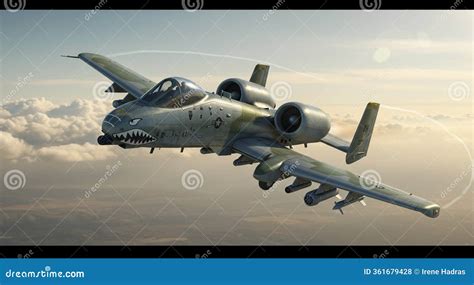 A Us Air Force A 10 Thunderbolt Ii Aircraft In Flight Also Known As